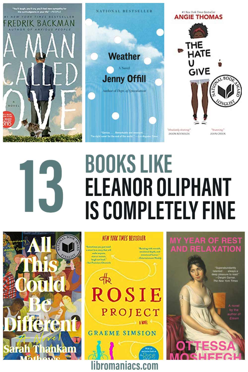 13 Books like Eleanor Oliphant is Completely Fine: Awkward, Grumpy ...